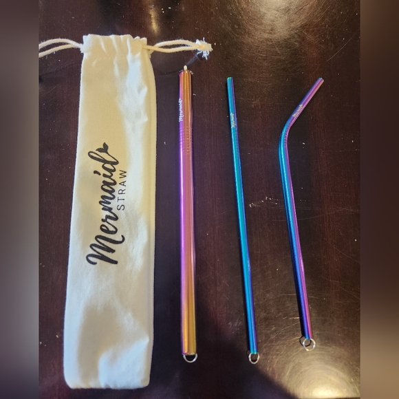 Mermaid Straw | Dining | Mermaid Straw Trio Pack Mermaid | Poshmark